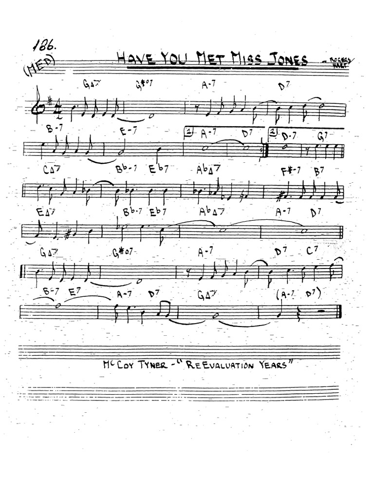 Have You Met Miss Jones BB | PDF