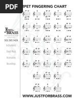 B-flat Trumpet Transposition Guide | PDF | Trumpet | Music Theory