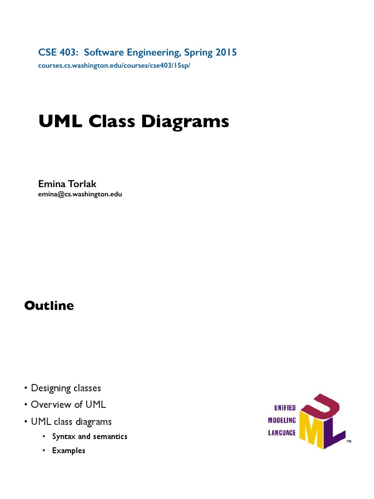 UML Class Diagrams | PDF | Class (Computer Programming) | Unified Modeling Language