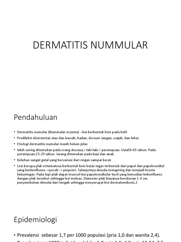 Dermatitis Nummular | PDF