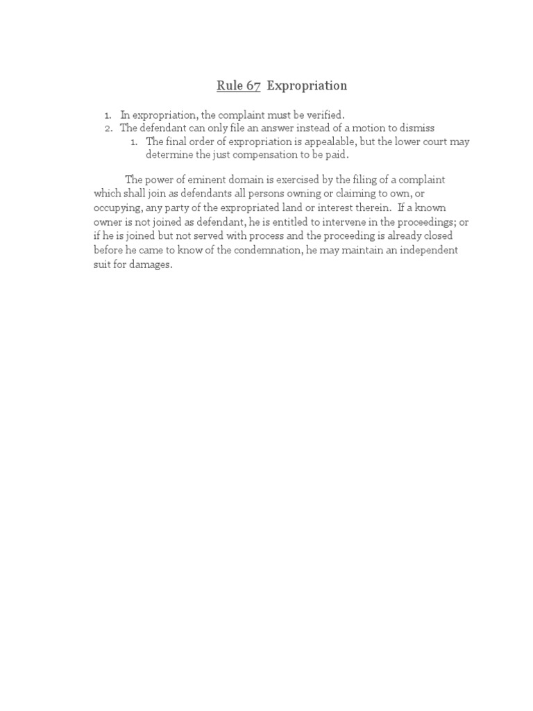 Rule 67, 69 and 71 | PDF | Eminent Domain | Contempt Of Court