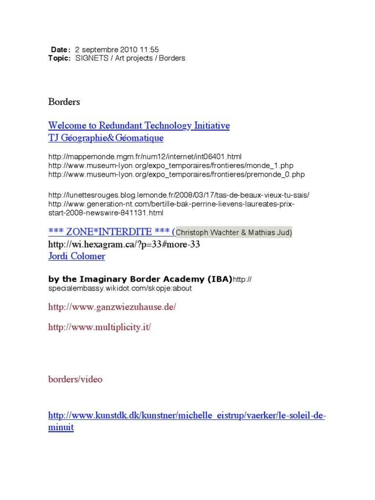 Borders | PDF | Art | Technology & Engineering