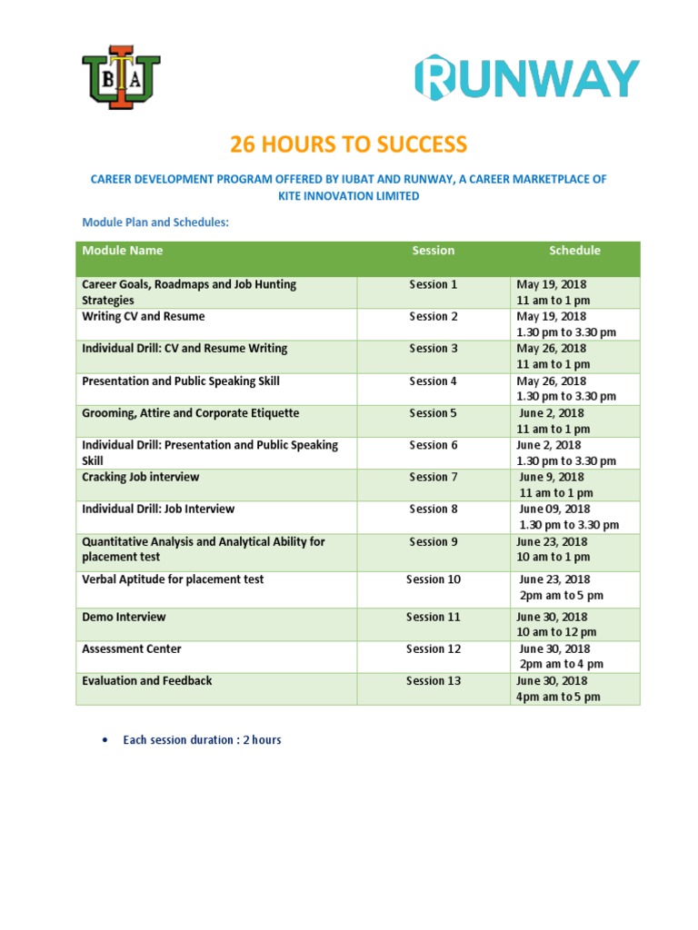 Career Success Program for Students | PDF