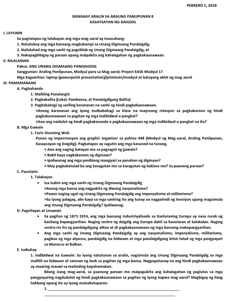 LP For 4th Grading Period | PDF