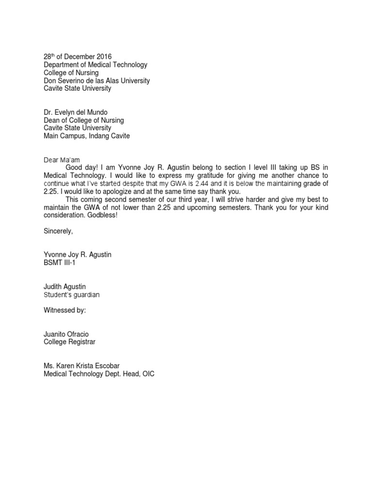 Letter of Commitment | PDF