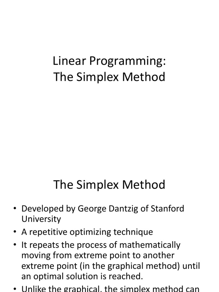 LP Simplex Victoriano | PDF | Mathematical Optimization | Linear Programming