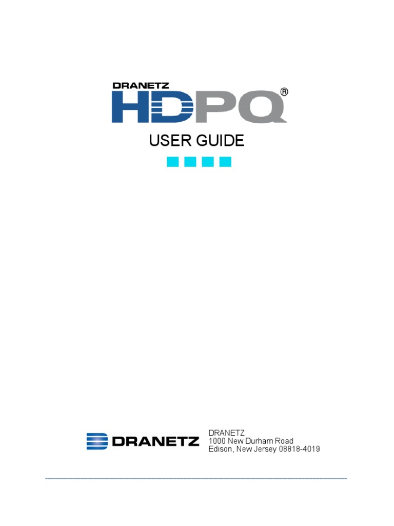 Dranetz HDPQ User Guide | PDF | Touchscreen | Mobile Device