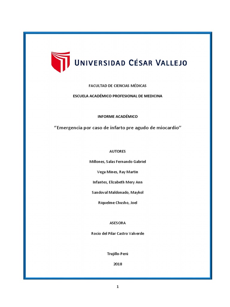 Uwu Informe 2 | PDF | Infarto de miocardio | Isquemia