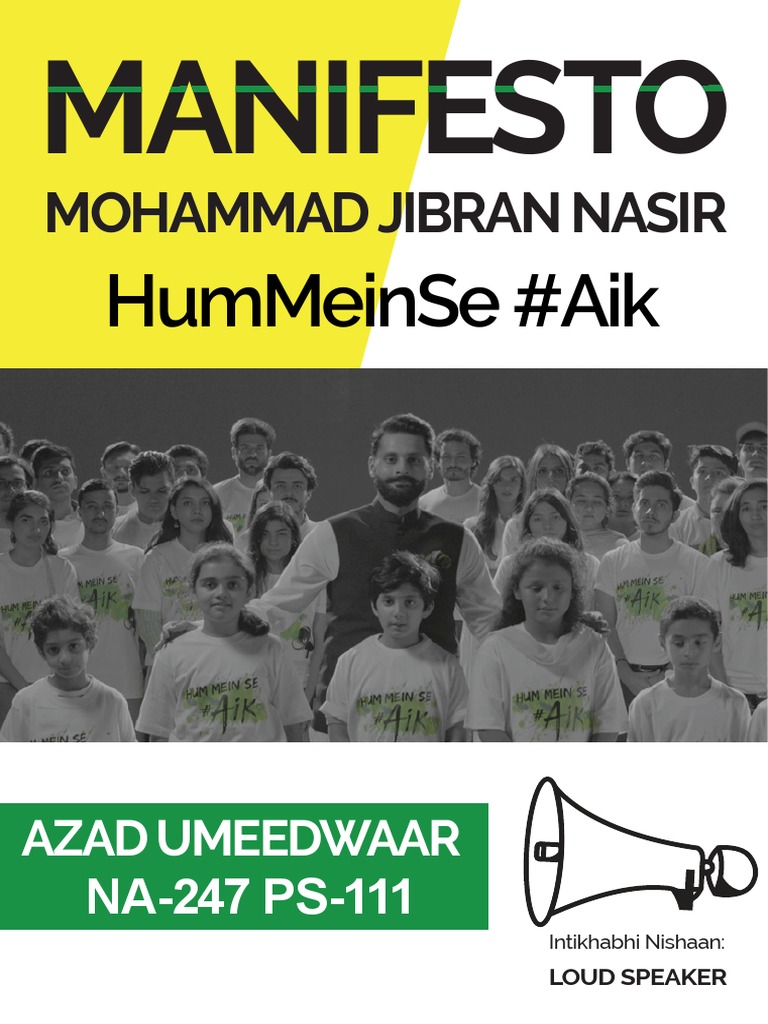 Mohammad Jibran Nasir Manifesto 2018 | PDF | University | Taxes