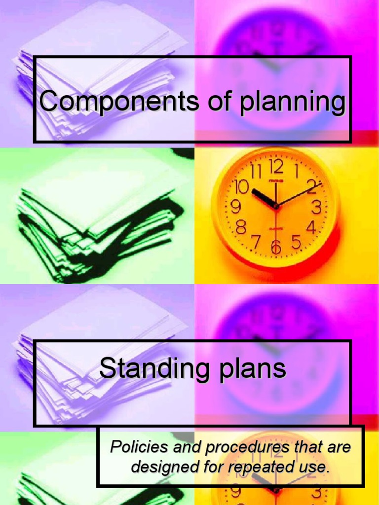 Standing Plans | PDF | Policy | Cognition