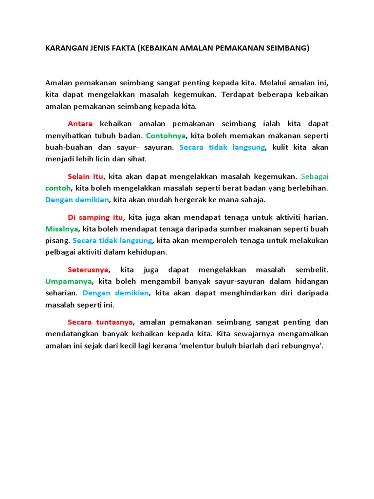 Karangan Jenis Fakta | PDF