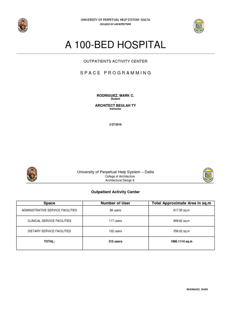 In-Patient Space Programming | PDF | Patient | Radiology
