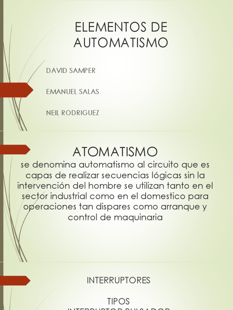 Elementos de Automatismo | PDF