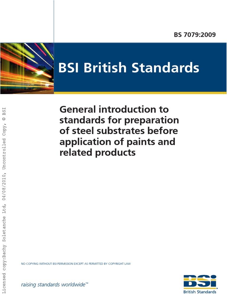 BS 7079 | PDF | Rust | Abrasive
