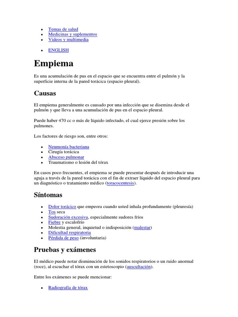 Epiema 2 | PDF | Neumología | Enfermedades respiratorias