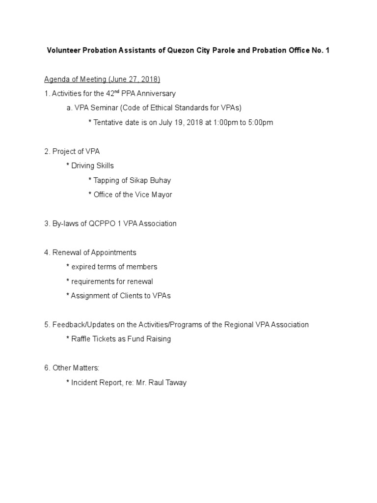 Volunteer Probation Assistants of Quezon City Parole and Probation ...