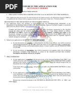 Procedure - Occupancy Permit - QC | PDF | Government | Business