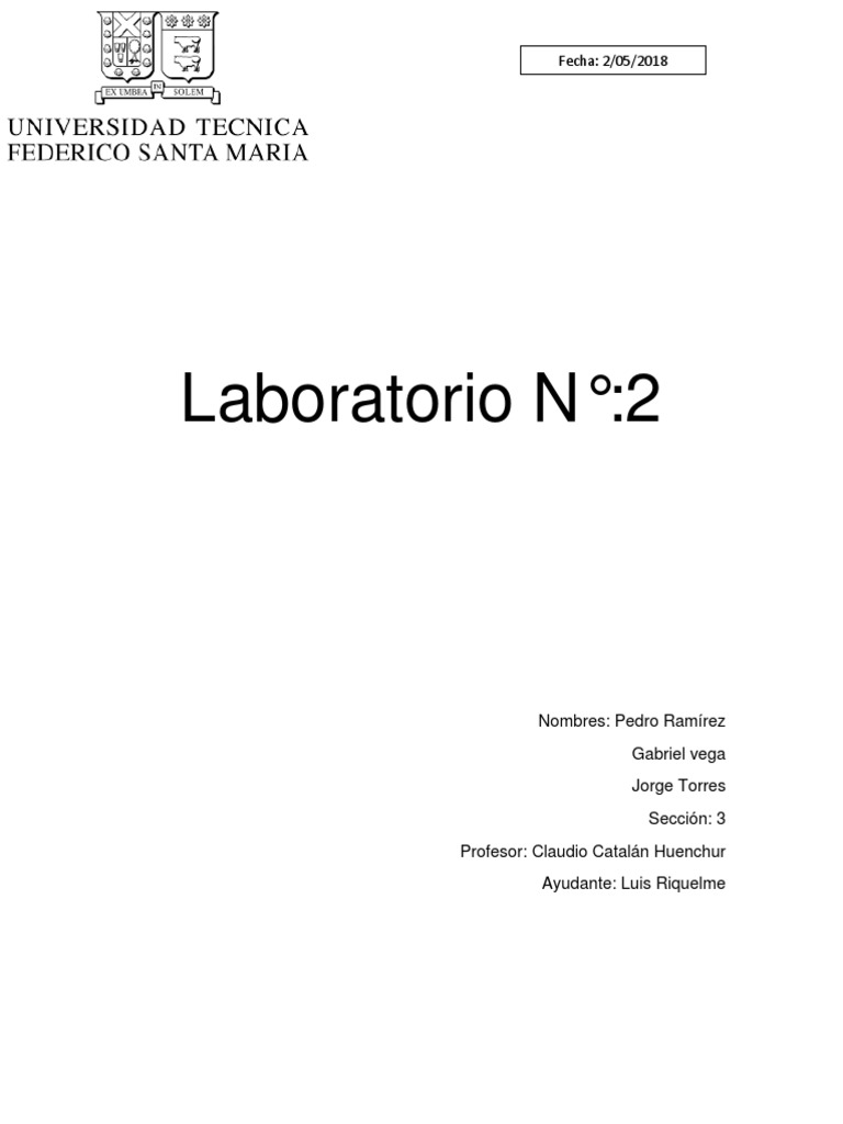Laboratorio N2 | PDF | Medición | Laboratorios