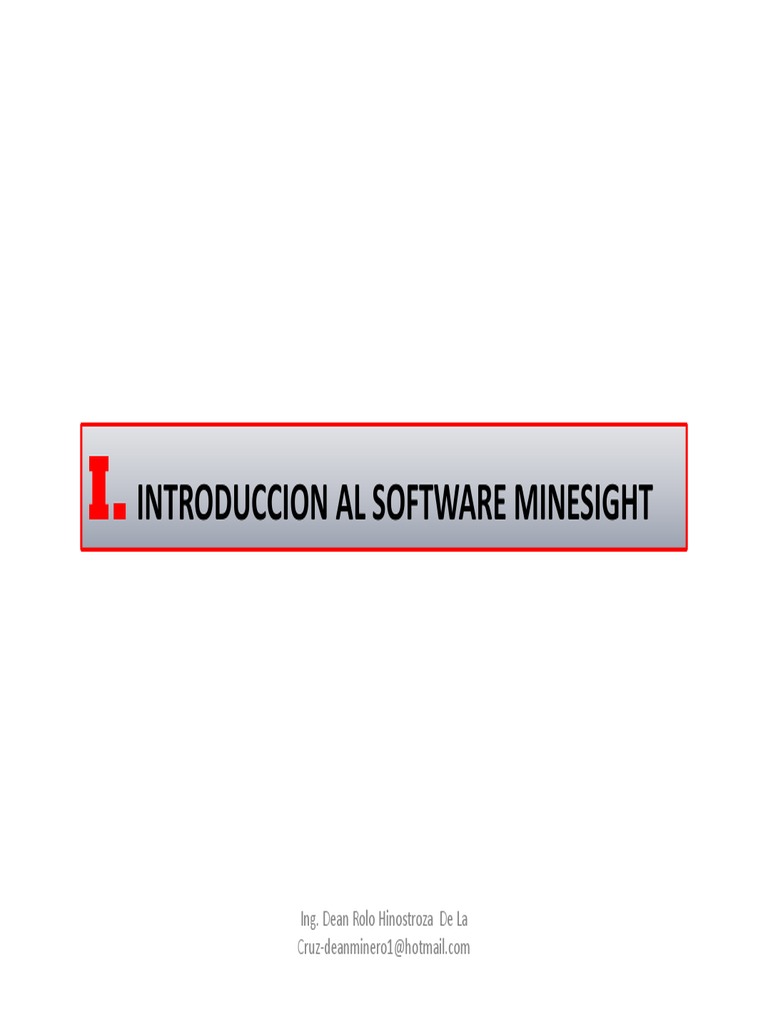 Introducción a MineSight 3D Minero | PDF | Minería | Software
