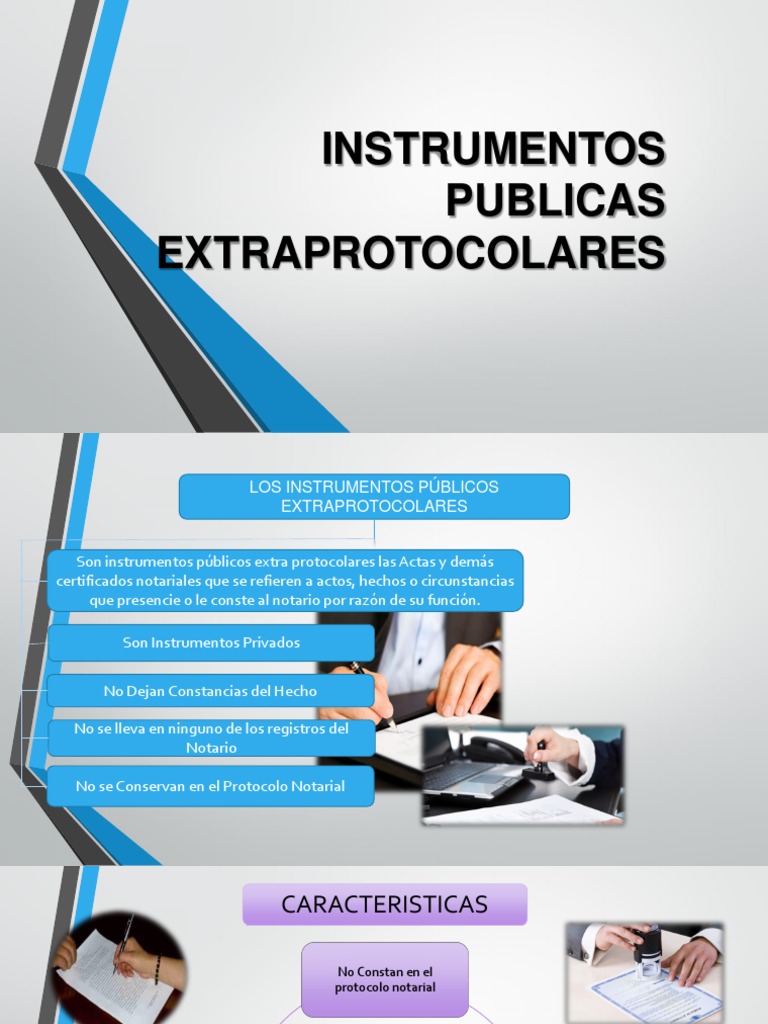 Instrumentos Publicas Extraprotocolares | PDF | Ley común | Derecho Civil (Common Law)
