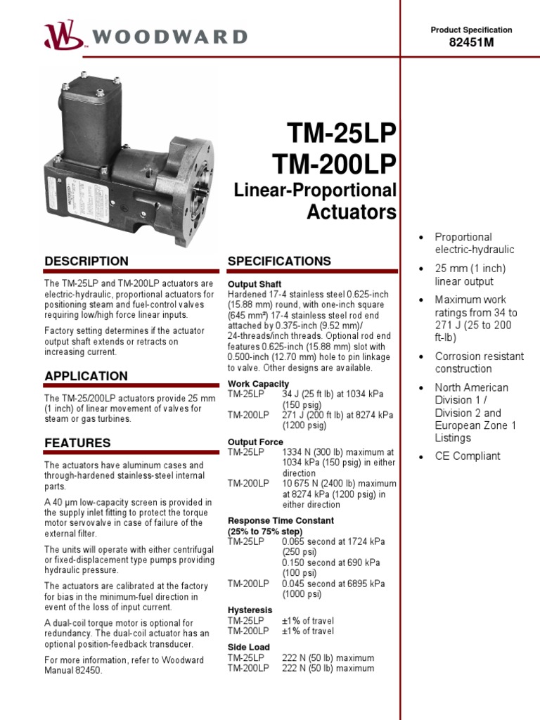 TM25 | PDF | Actuator | Valve