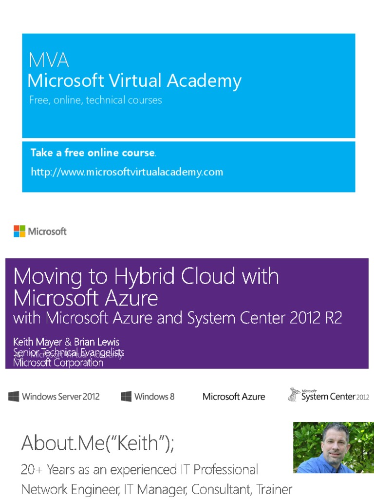 Microsoft Virtual Academy: Free, Online, Technical Courses | PDF ...