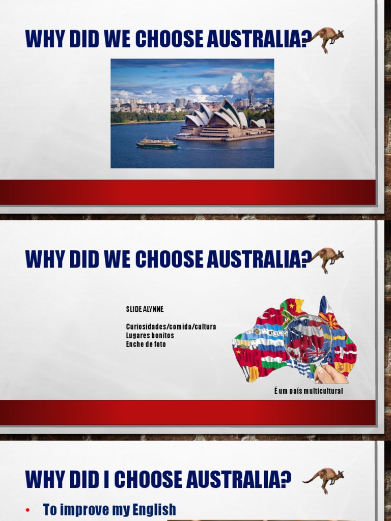 Why Did We Choose Australia? | PDF | Travel