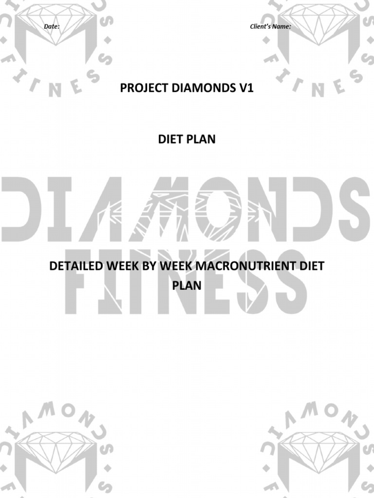 Project Diamond | PDF | Meal | Foods