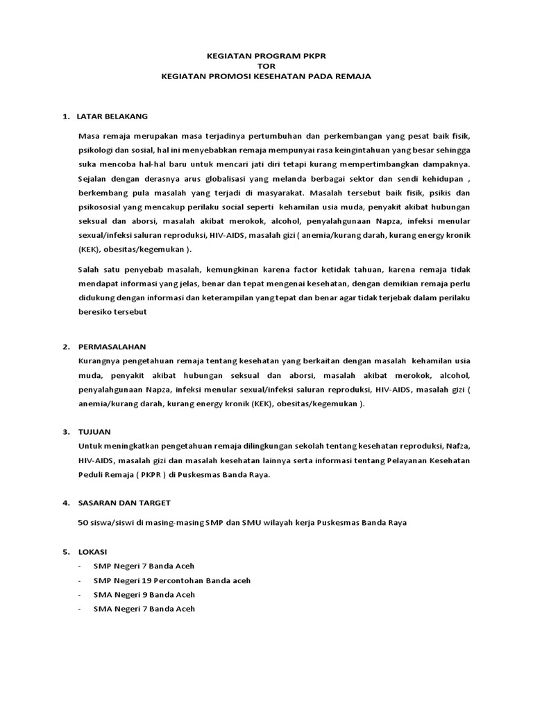 Tor PKPR | PDF