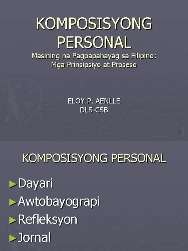 Komposisyong Personal | PDF