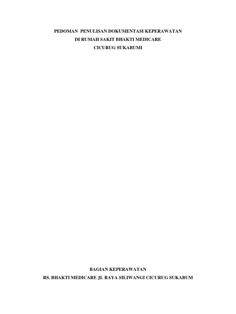 Pedoman Penulisan Dokumentasi | PDF