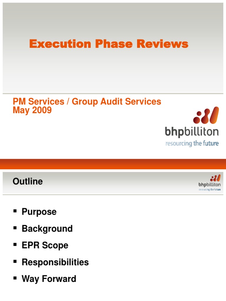 Execution Phase Reviews | PDF | Procurement | Risk