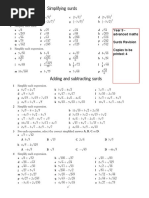 Grade 8 Math Test Preparation - Indices and Standard Form | PDF