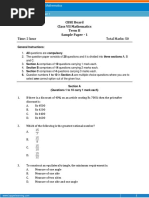 Class 8 Entrance Test Sample Paper 2025 | PDF