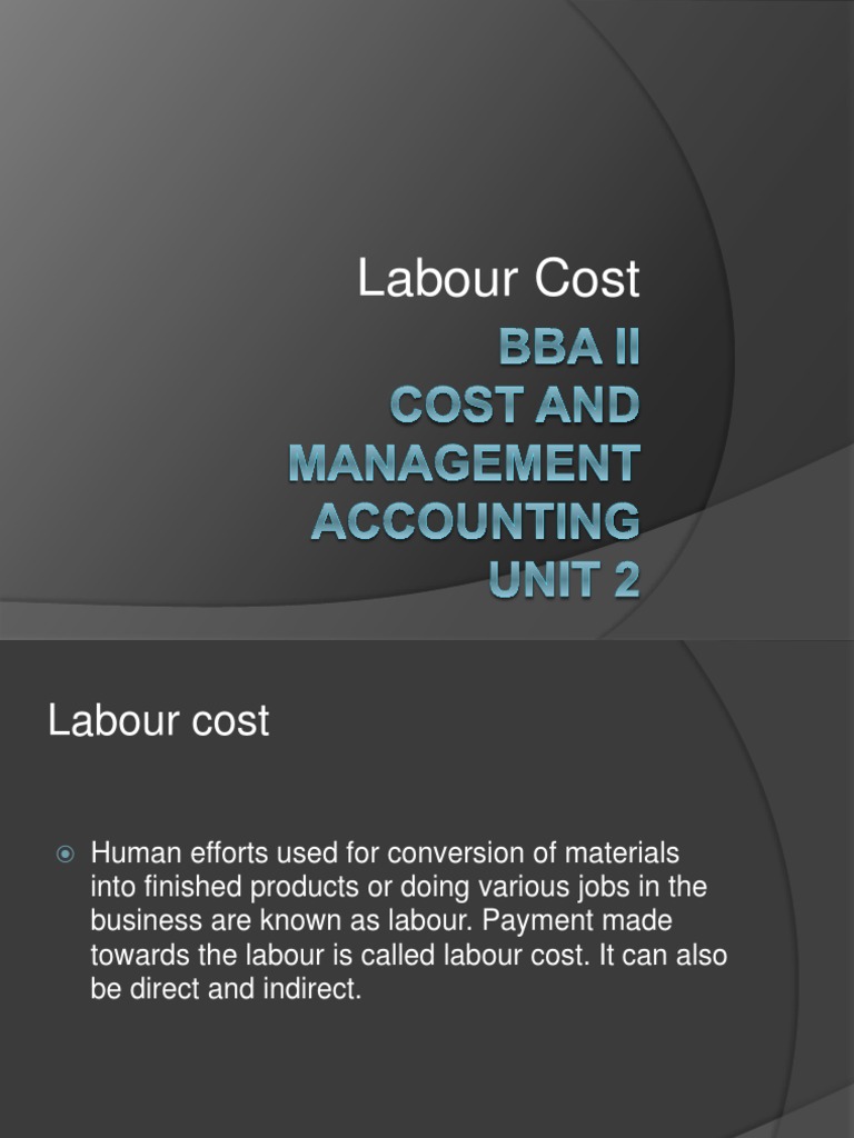 Understanding Labour Cost Dynamics | PDF | Piece Work | Wage
