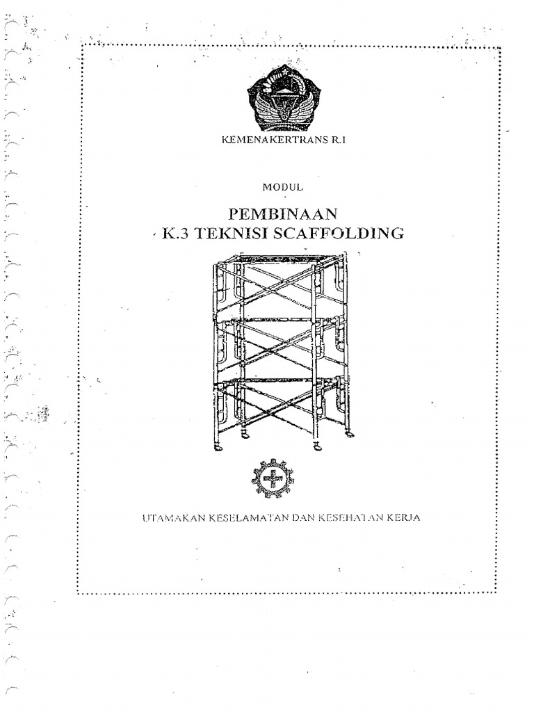 Materi K3 Teknisi Scaffolding PDF | PDF