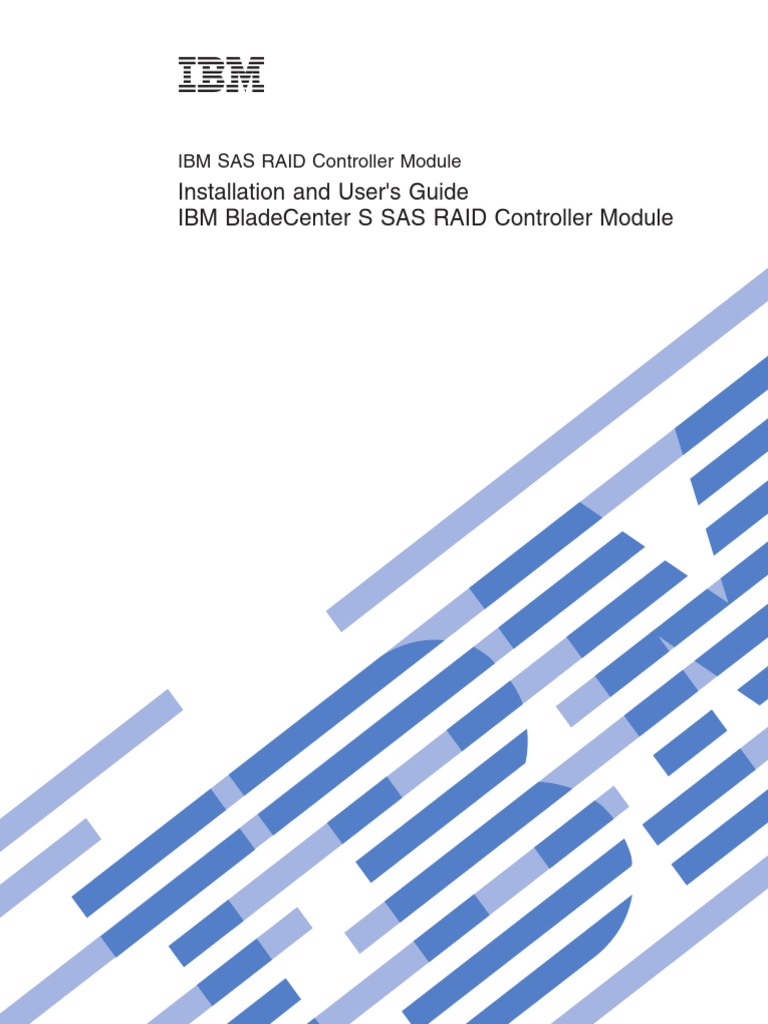 Bladecenter S Sas Raid Controller Module Pdf Sas Software Electrostatic Discharge
