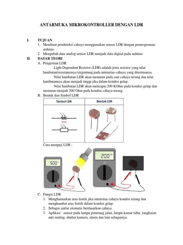 Antarmuka Mikrokontroler Dengan LDR | PDF | Sains & Matematika | Komputer