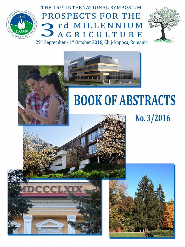 Book of Abstract USAMV 2016 | PDF | Doctor Of Philosophy | Beech