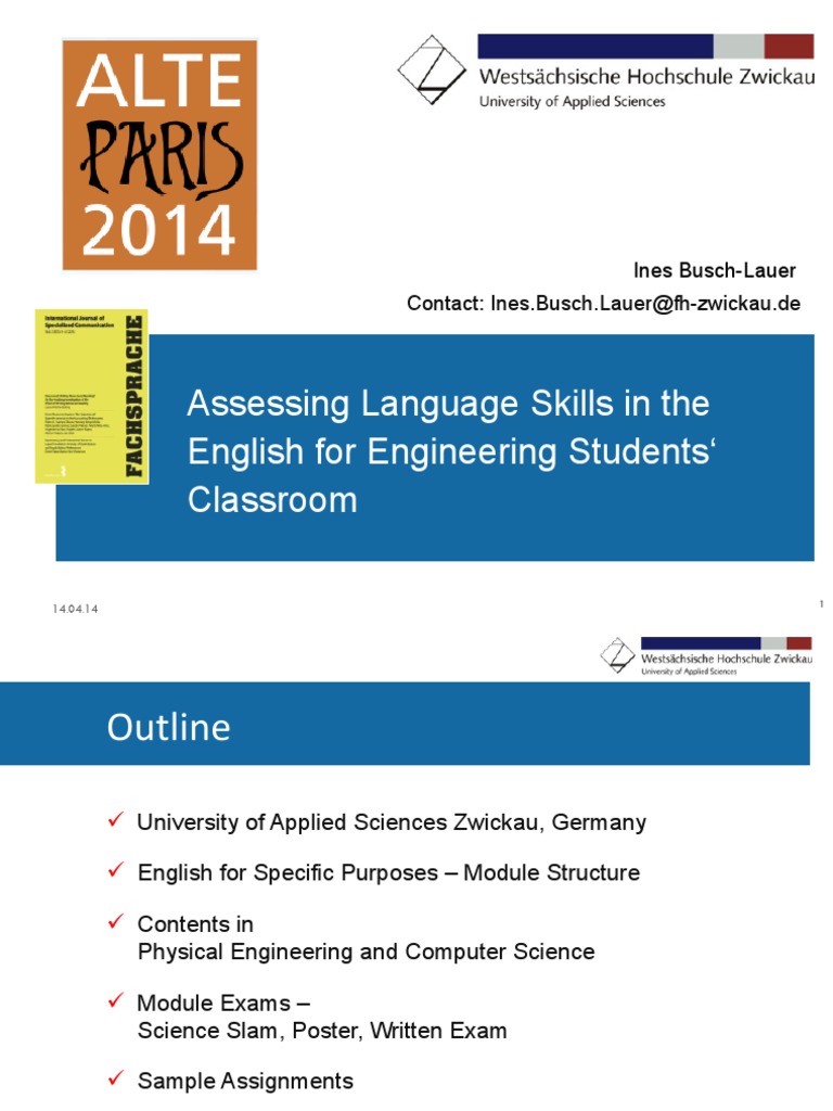 Alte2014 Ines Busch Lauer | PDF | Test (Assessment) | Engineering