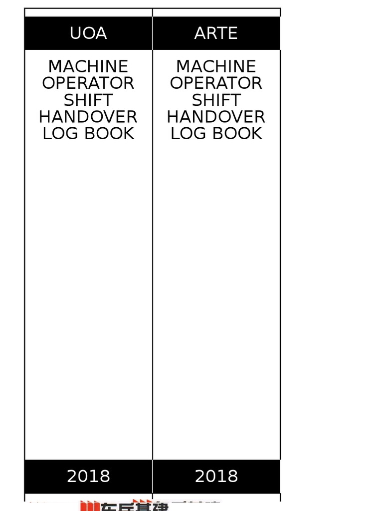 2018 Machine Operator Log Book | PDF | Technology & Engineering