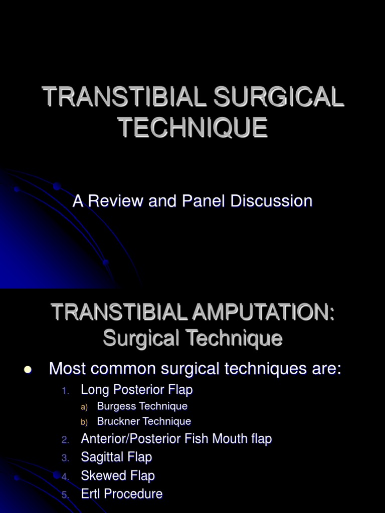 Surgical Technique TTA - Pps | PDF | Anatomical Terms Of Location ...