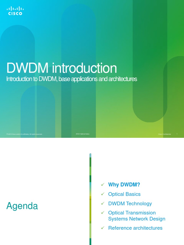 DWDM 101 - Introduction To DWDM 2 PDF | PDF | Dispersion (Optics ...