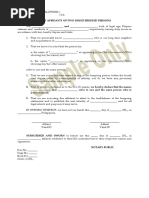 Sample Notarized Document Philippines | PDF | Social Science | Law