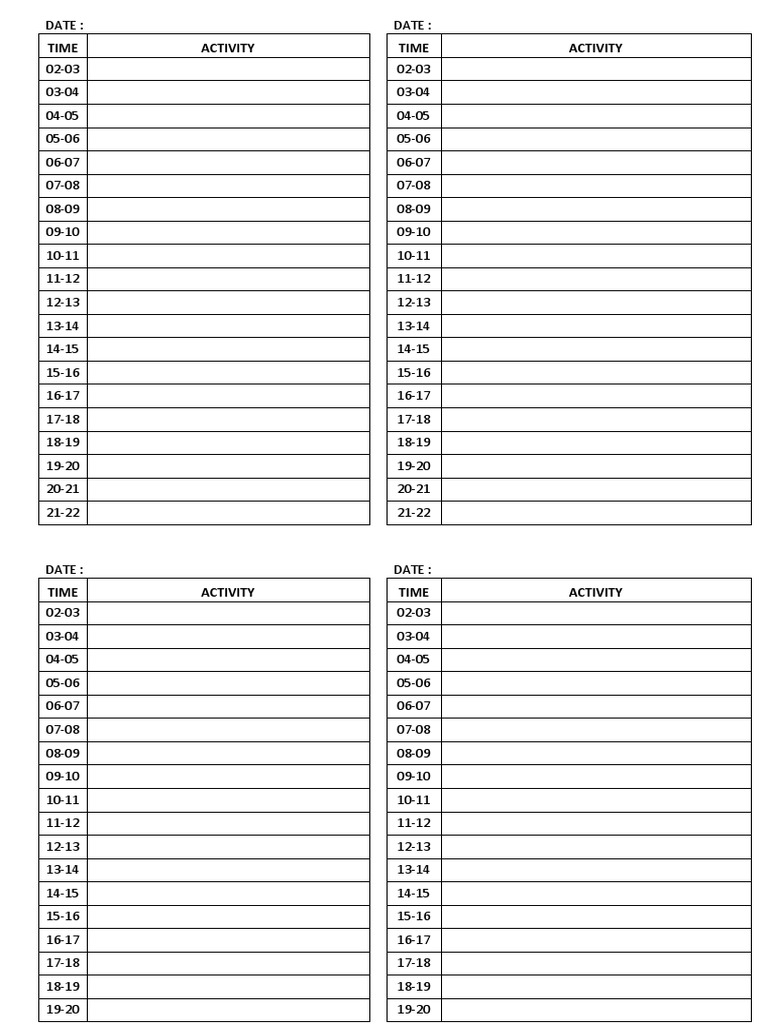 Template Jadwal Harian | PDF