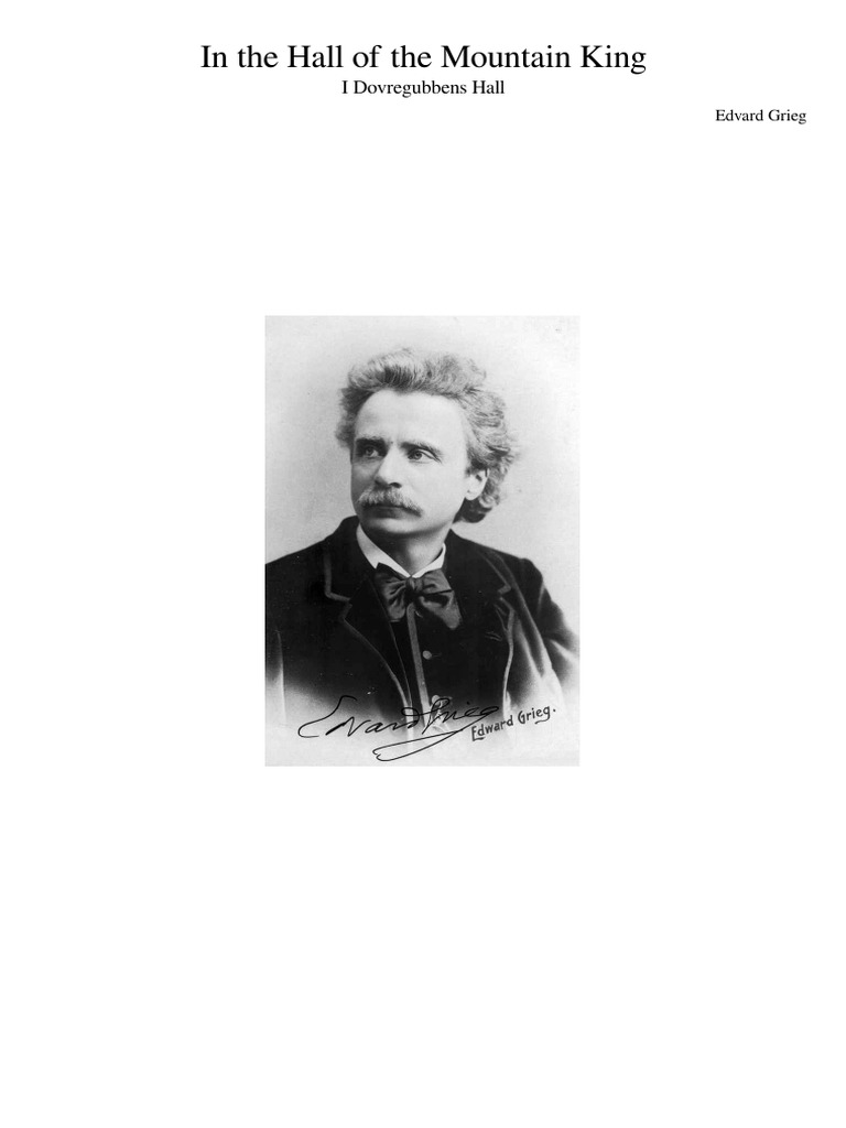 Grieg's In the Hall of the Mountain King | PDF | Music Technology ...