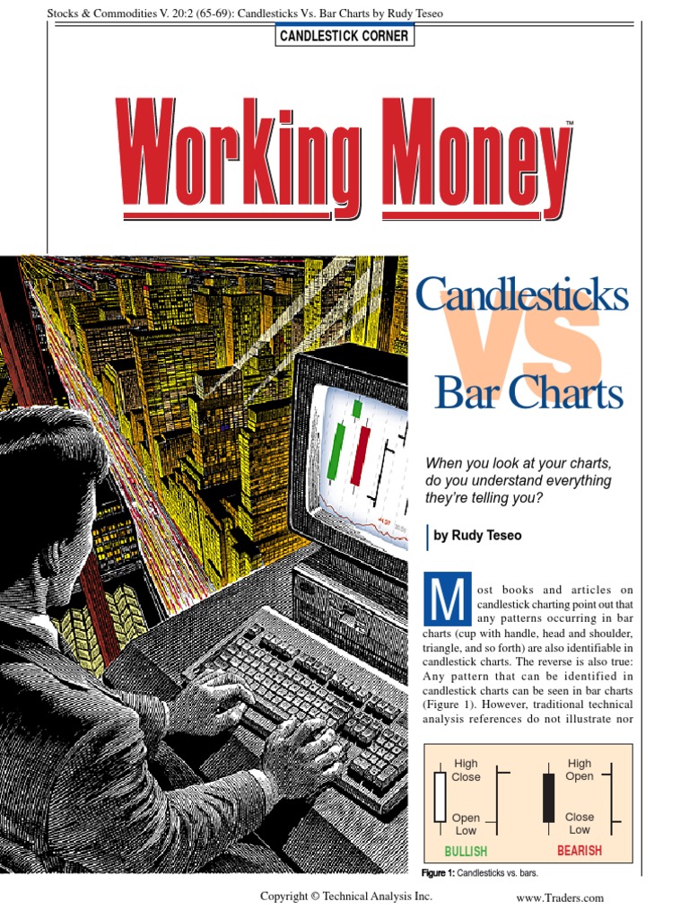 Candlesticks Vs Bar Charts | PDF | Technical Analysis | Market Trend