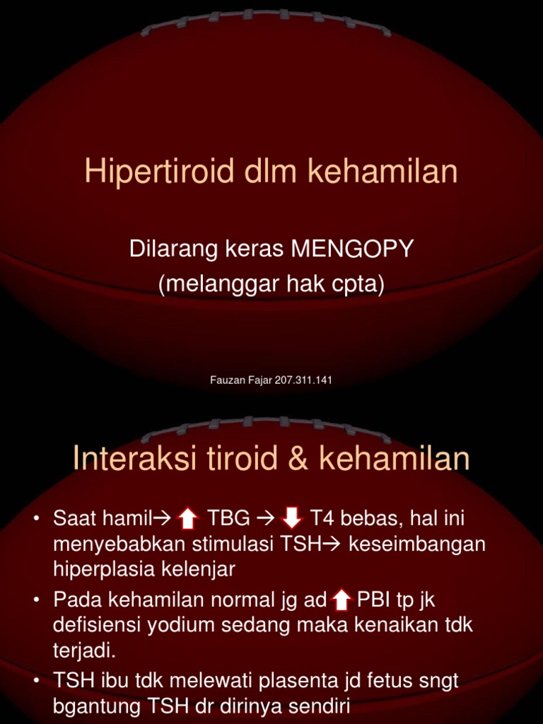 Hipertiroid DLM Kehamilan | PDF