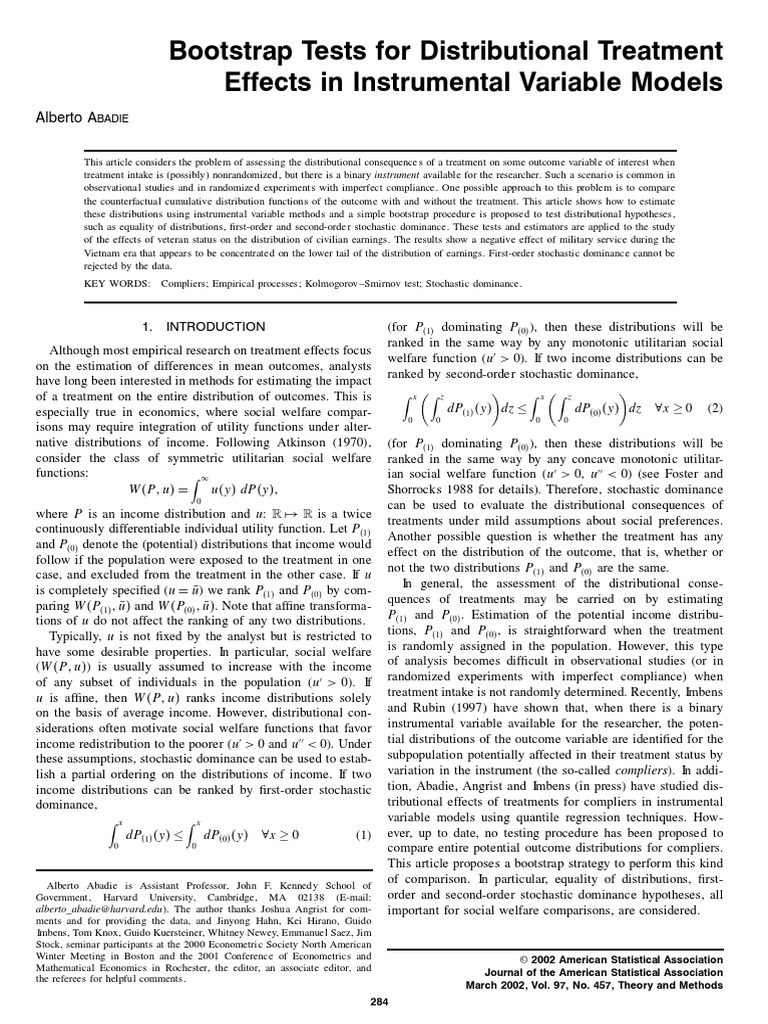 Bootstrap Tests Pdf Resampling Statistics Statistical Hypothesis Testing 5241