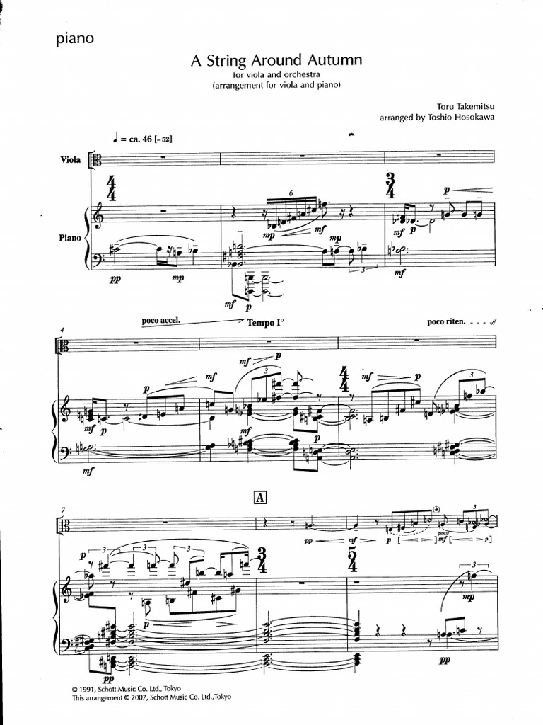 A String Around Autumn (1989) (Vla - Pno) PDF | PDF